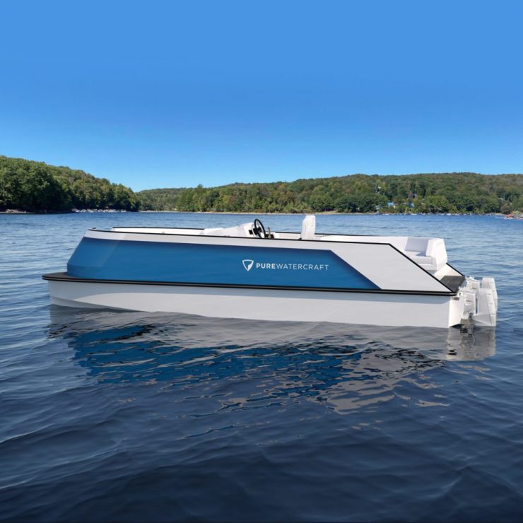 Discover the Pure Watercraft all-electric luxury pontoon boat | Luxus ...